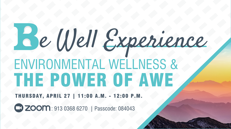 Be Well Weekly: March 27 - March 31